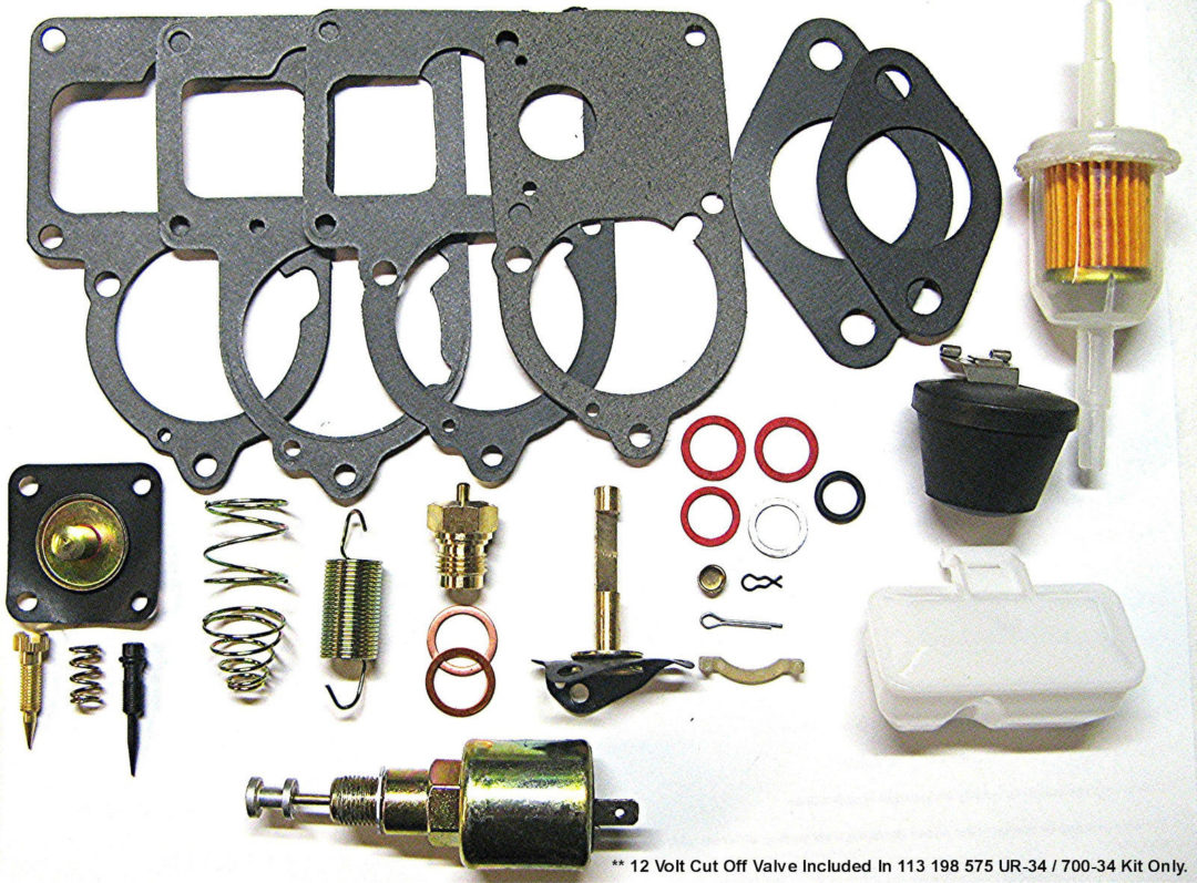 VW Carb 34 pict 3 ReBuild Kit Univ. WITH CUT OFF VALVE & FLOATS bug ...